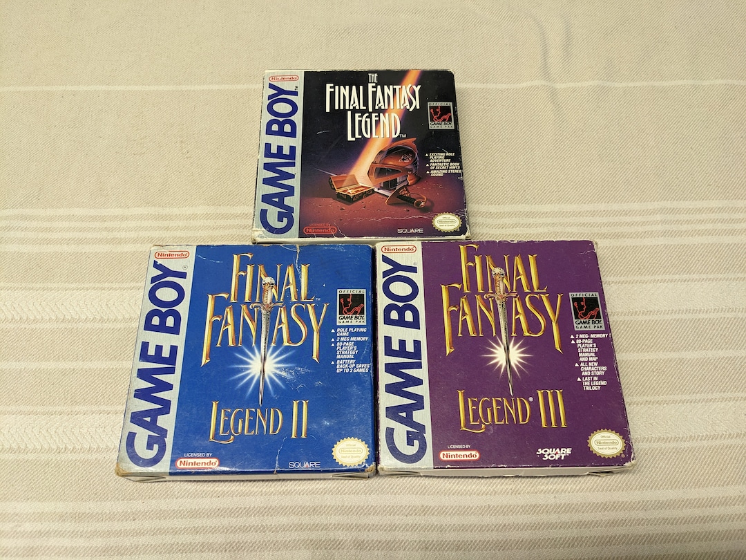Final Fantasy Legend I II and III Complete Authentic - Etsy