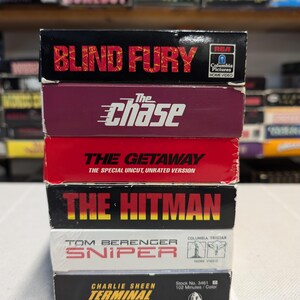 VHS Collection - 90's B Action Movies - Etsy
