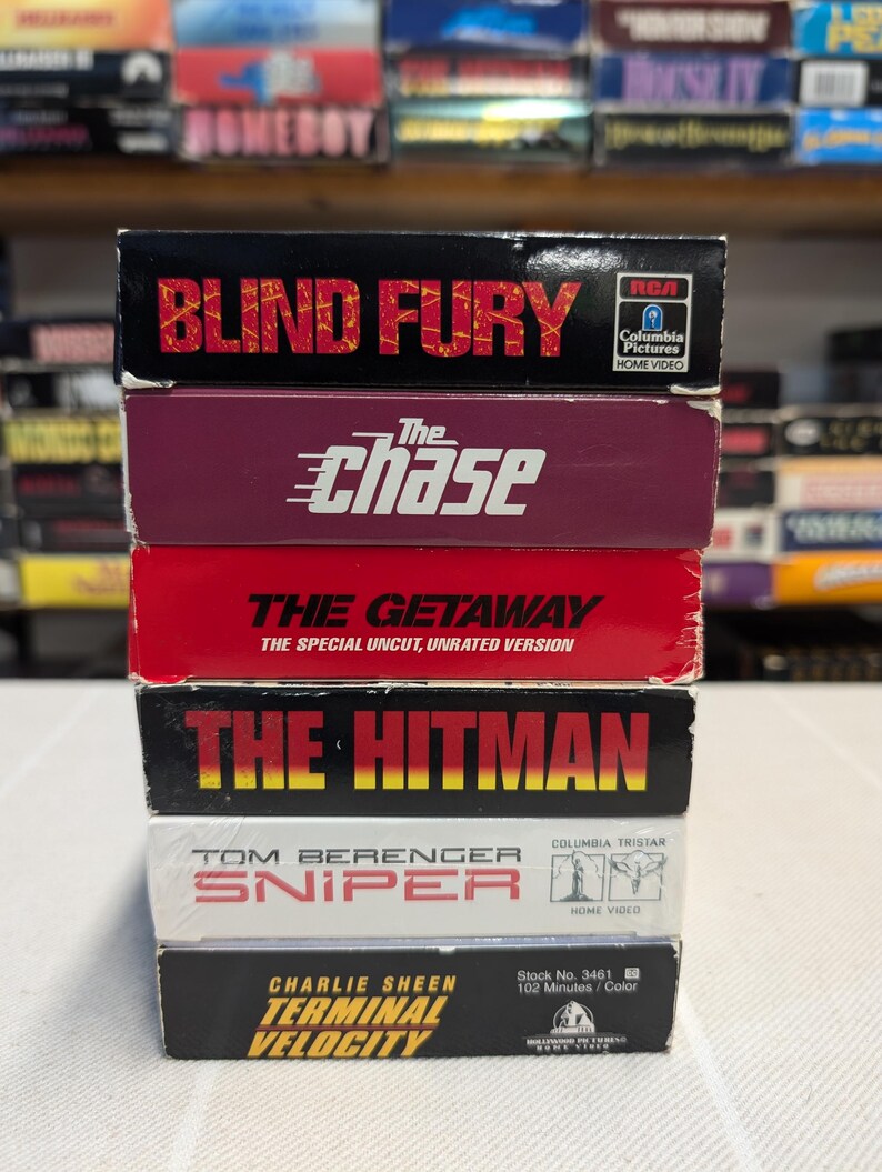 VHS Collection - 90's B Action Movies - Etsy