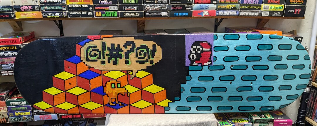 NES Nintendo Qbert X Super Mario Bros. 2 Hand Painted - Etsy