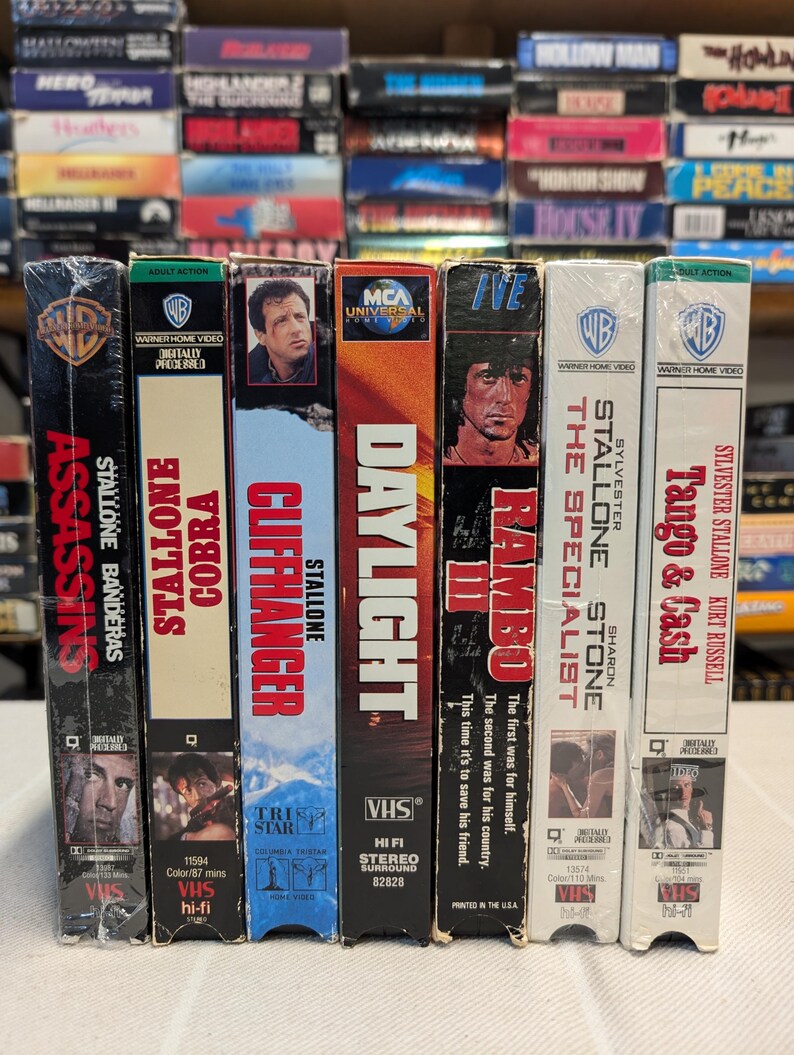 VHS Collection - Sylvester Stallone Movies - Etsy