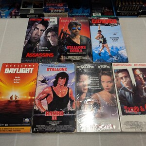 VHS Collection - Sylvester Stallone Movies - Etsy