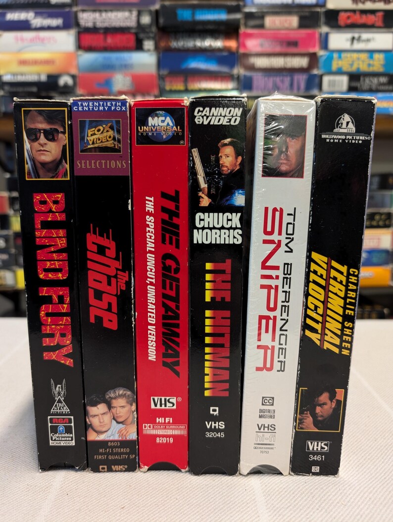 VHS Collection - 90's B Action Movies - Etsy