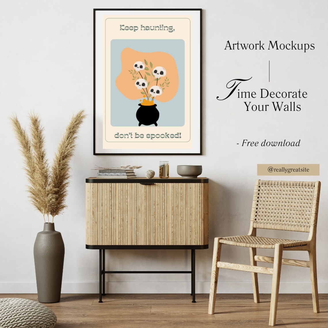 Skulls Blossom Cauldron: Halloween Digital Wall Art - Etsy Print - Etsy