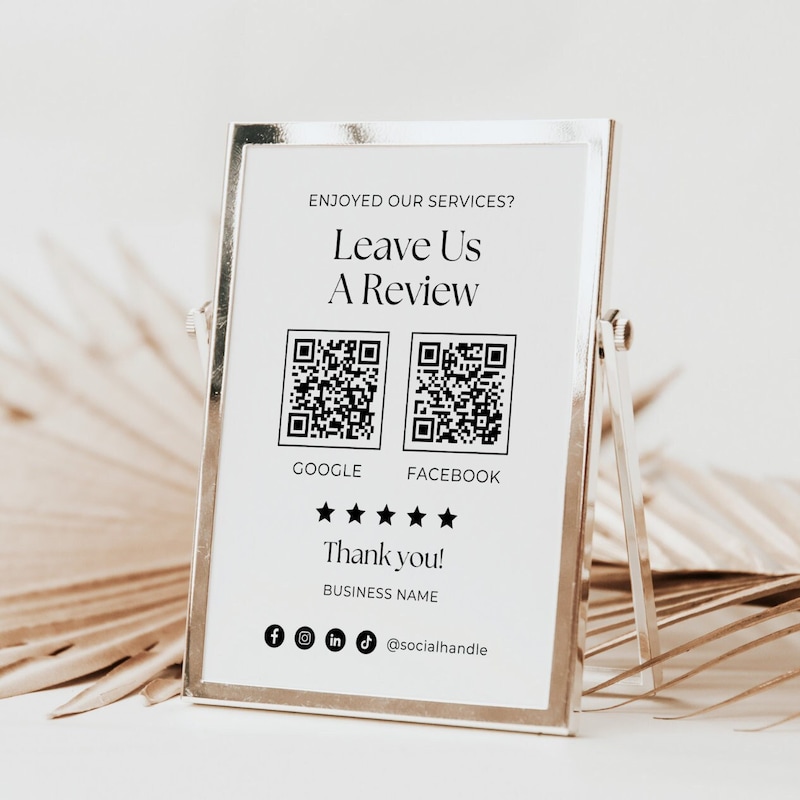 Google Review Sign - Etsy