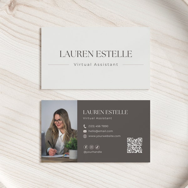 Virtual Assistant Business Card - Etsy