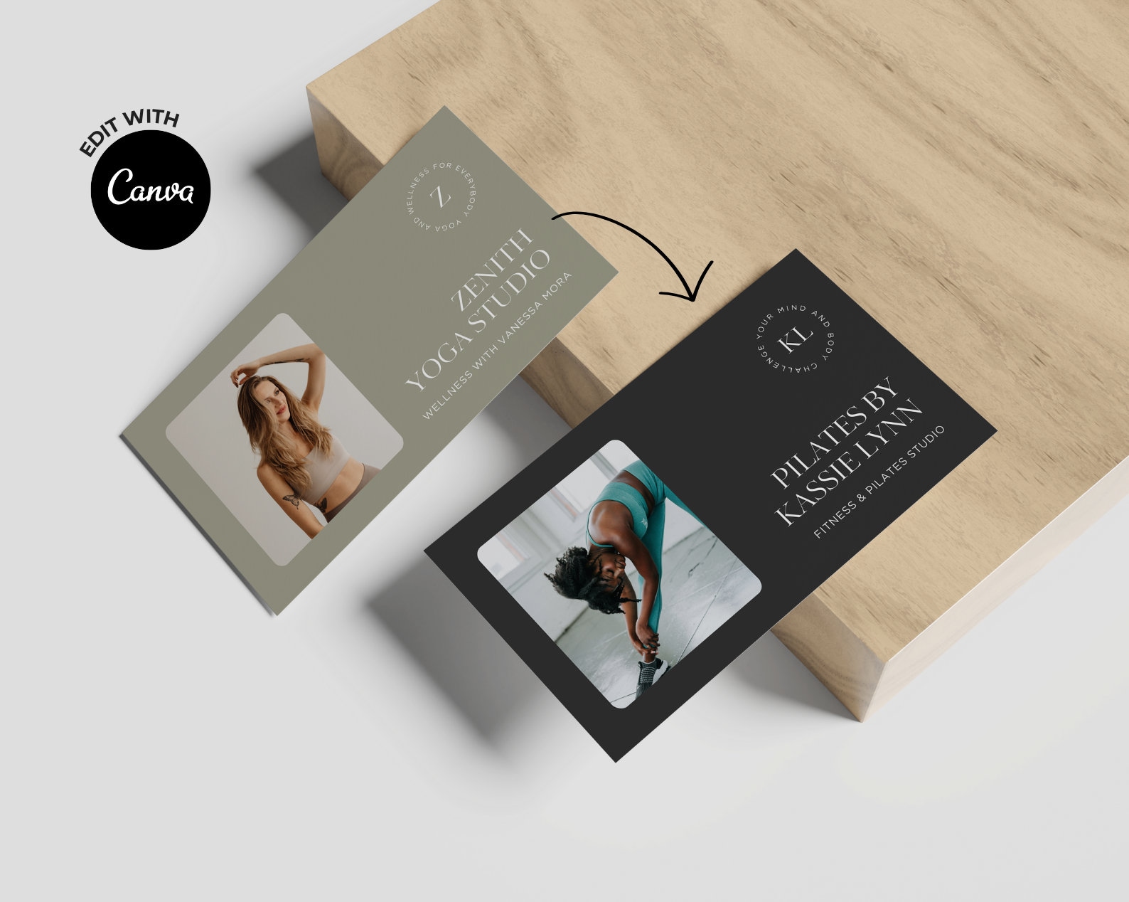 Yoga Business Card Template | Canva | Yoga Printable Business Card ...