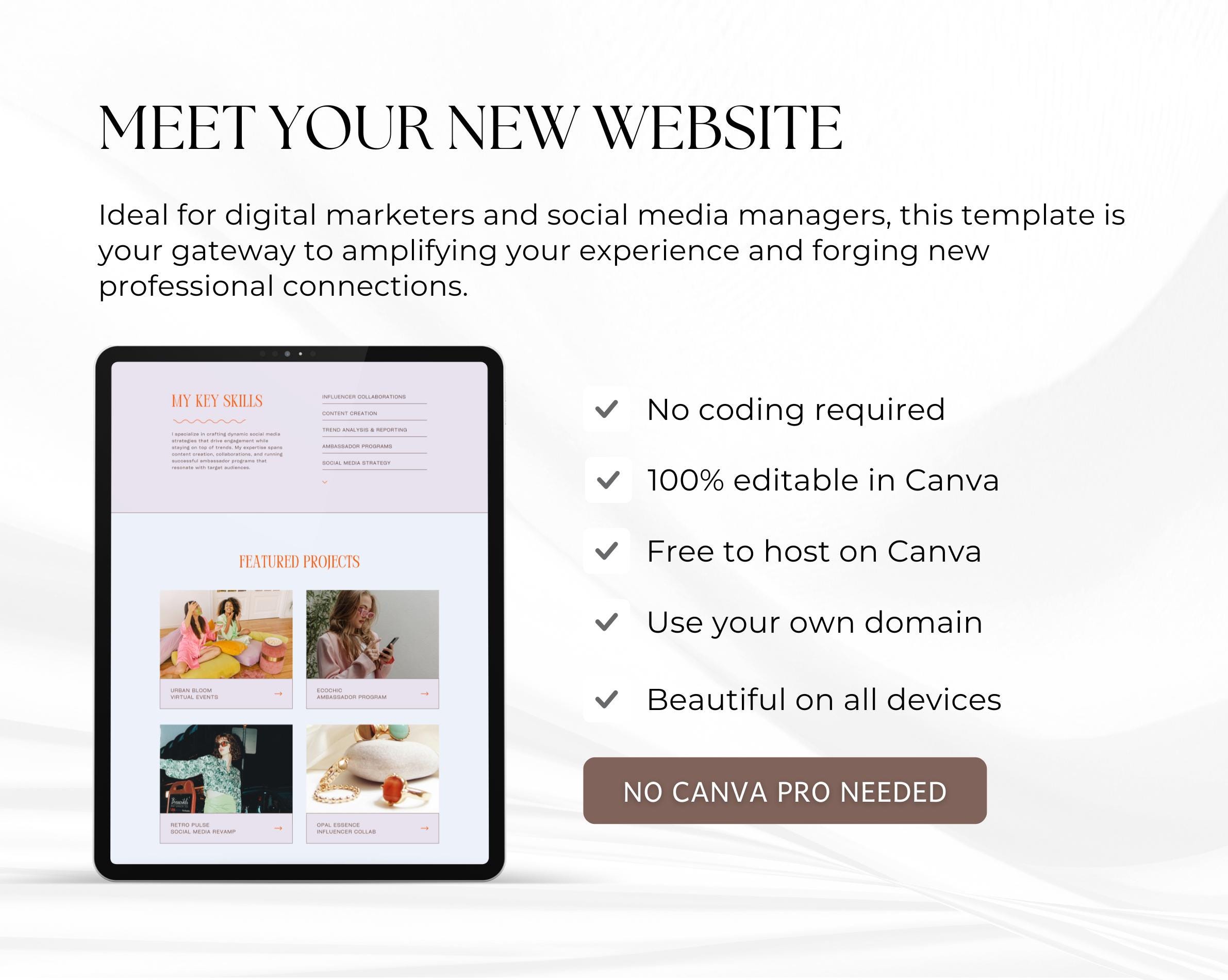 Marketing Portfolio Website Template | Digital Marketing, Social Media ...
