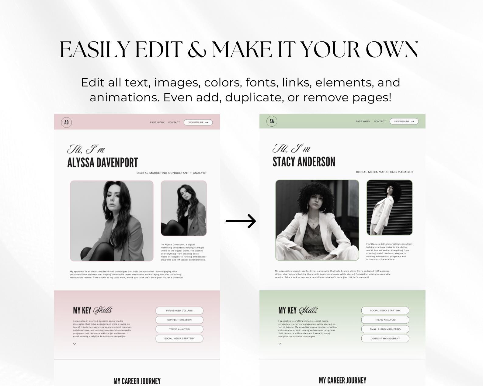 Marketing Portfolio Website Template | Digital Marketing, Social Media ...