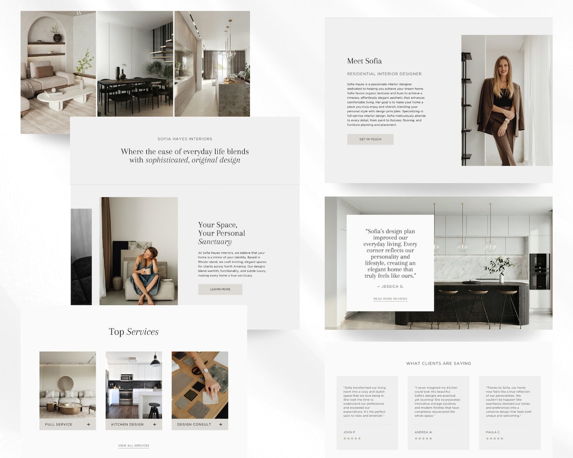 Interior Design Website Template | Interior Designer Portfolio ...