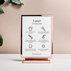 Laser Hair Removal Aftercare Sign Template | Canva | Salon Decor ...