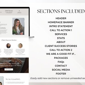 Virtual Assistant Canva Website Template | One Page Website | VA ...