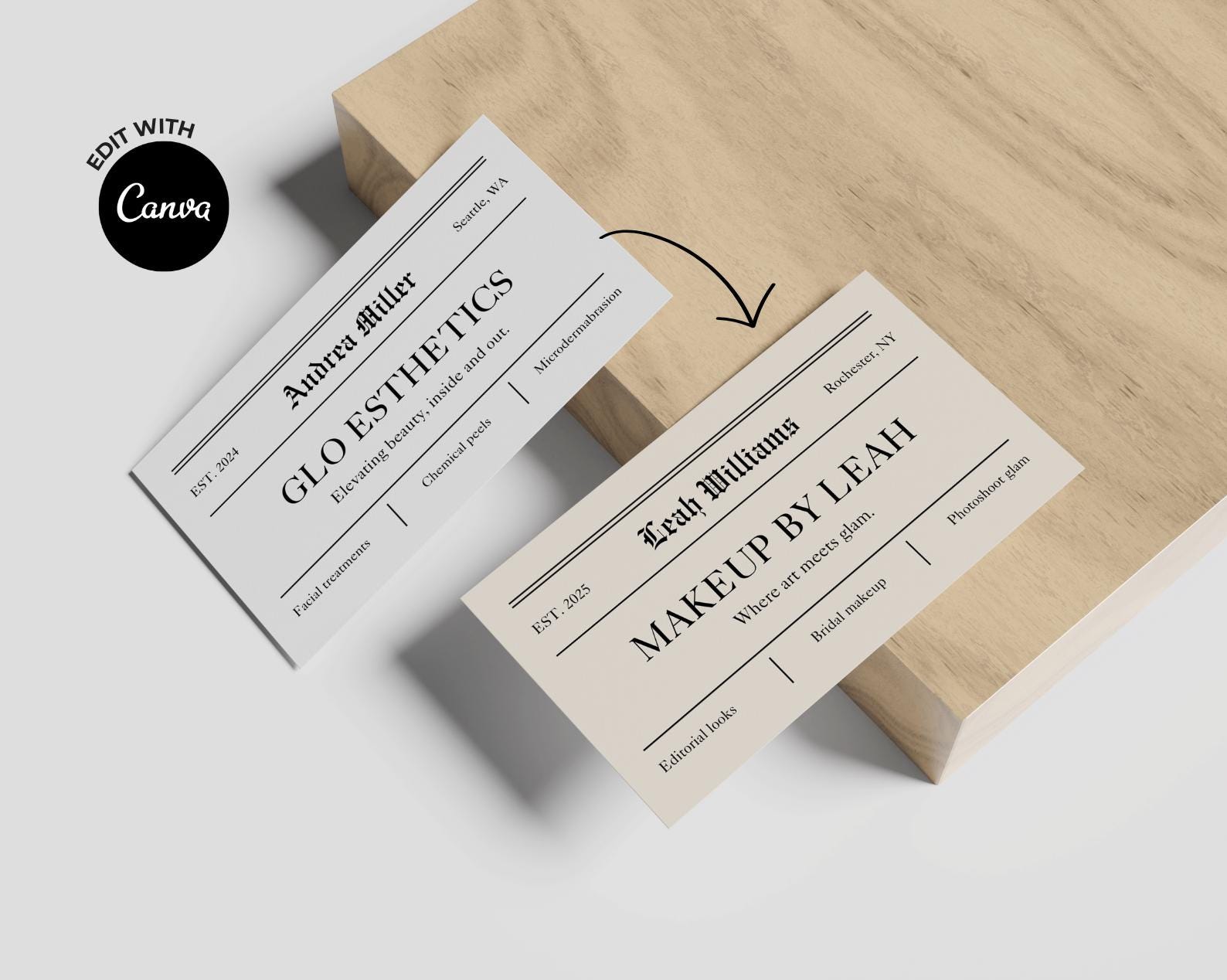 Newspaper Business Card Template | Canva Business Newspaper Card ...