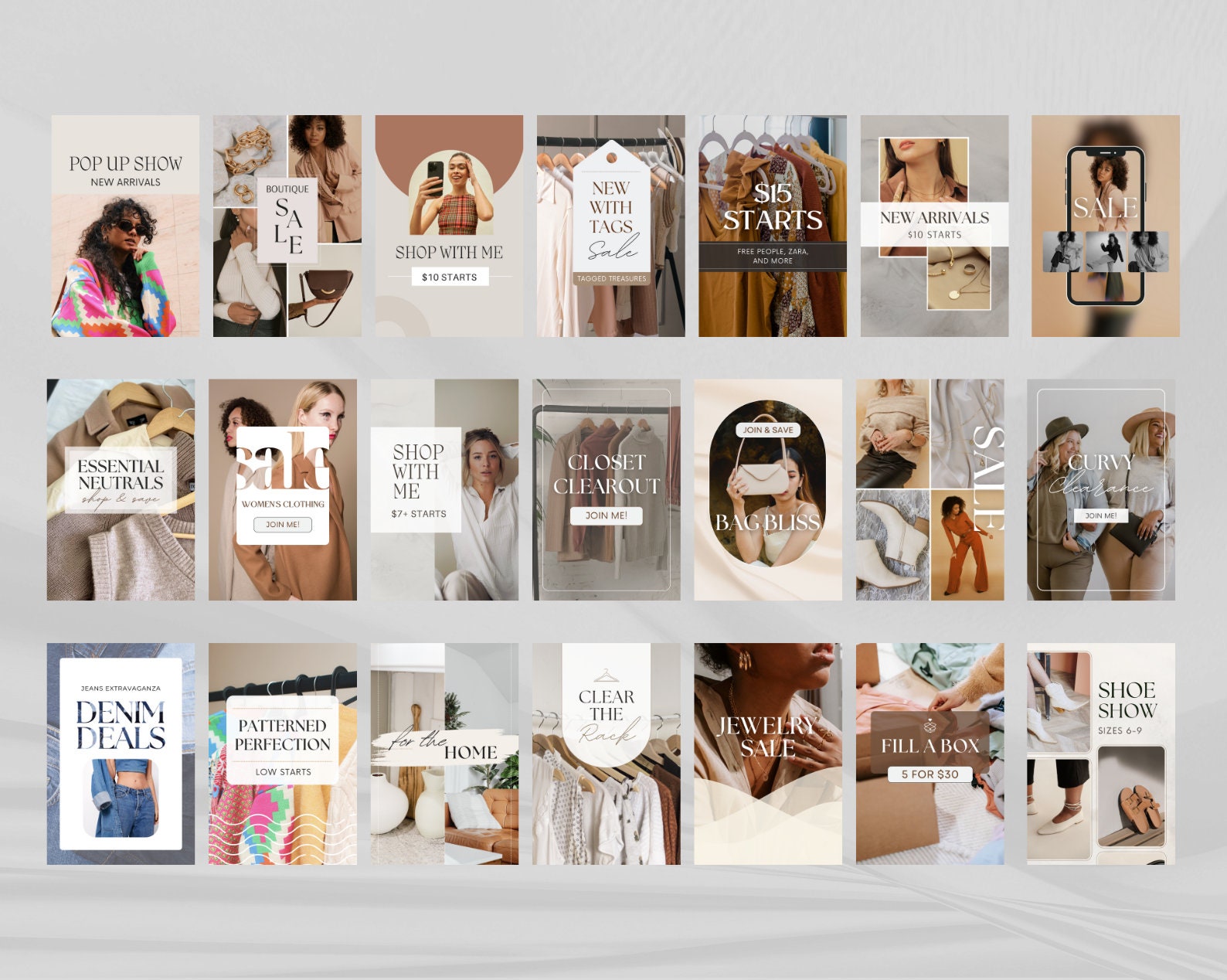 35 Poshmark Show Cover Images Canva Templates | Modern Posh Show ...