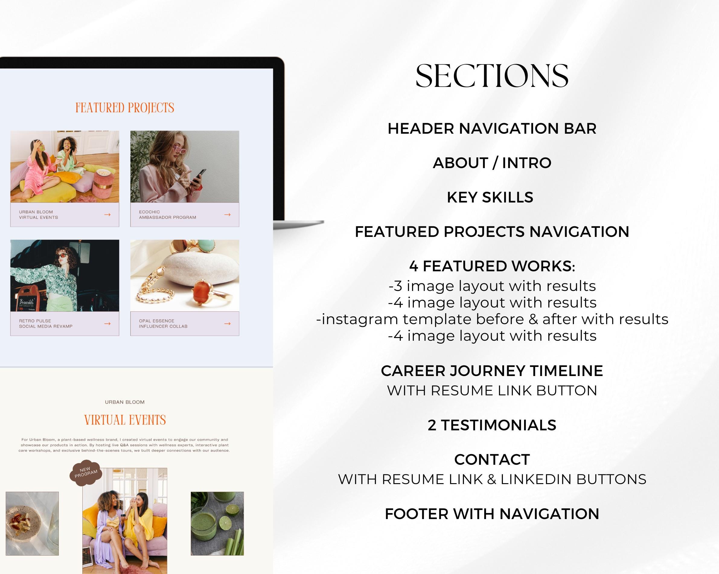 Marketing Portfolio Website Template | Digital Marketing, Social Media ...
