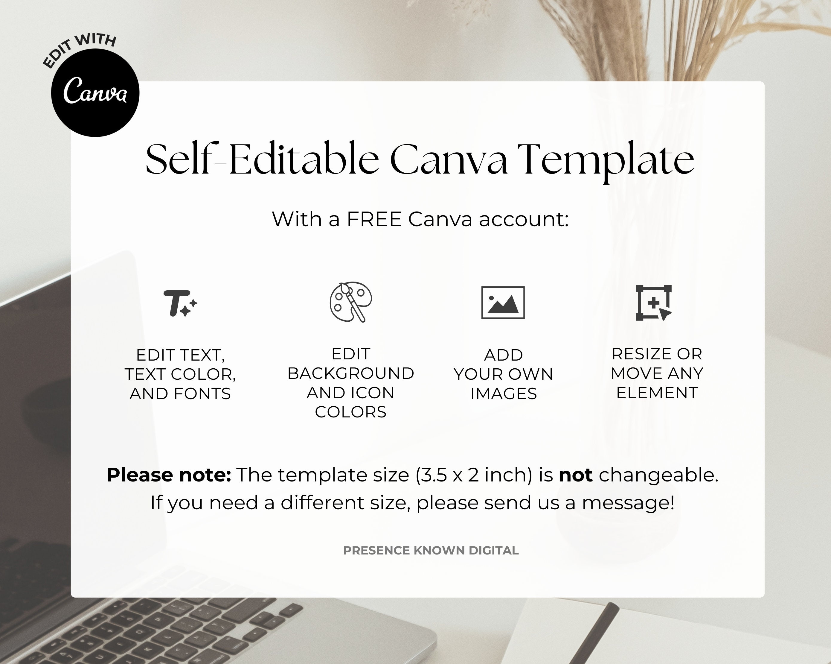 Virtual Assistant Business Card Template | Canva Business Card | VA ...