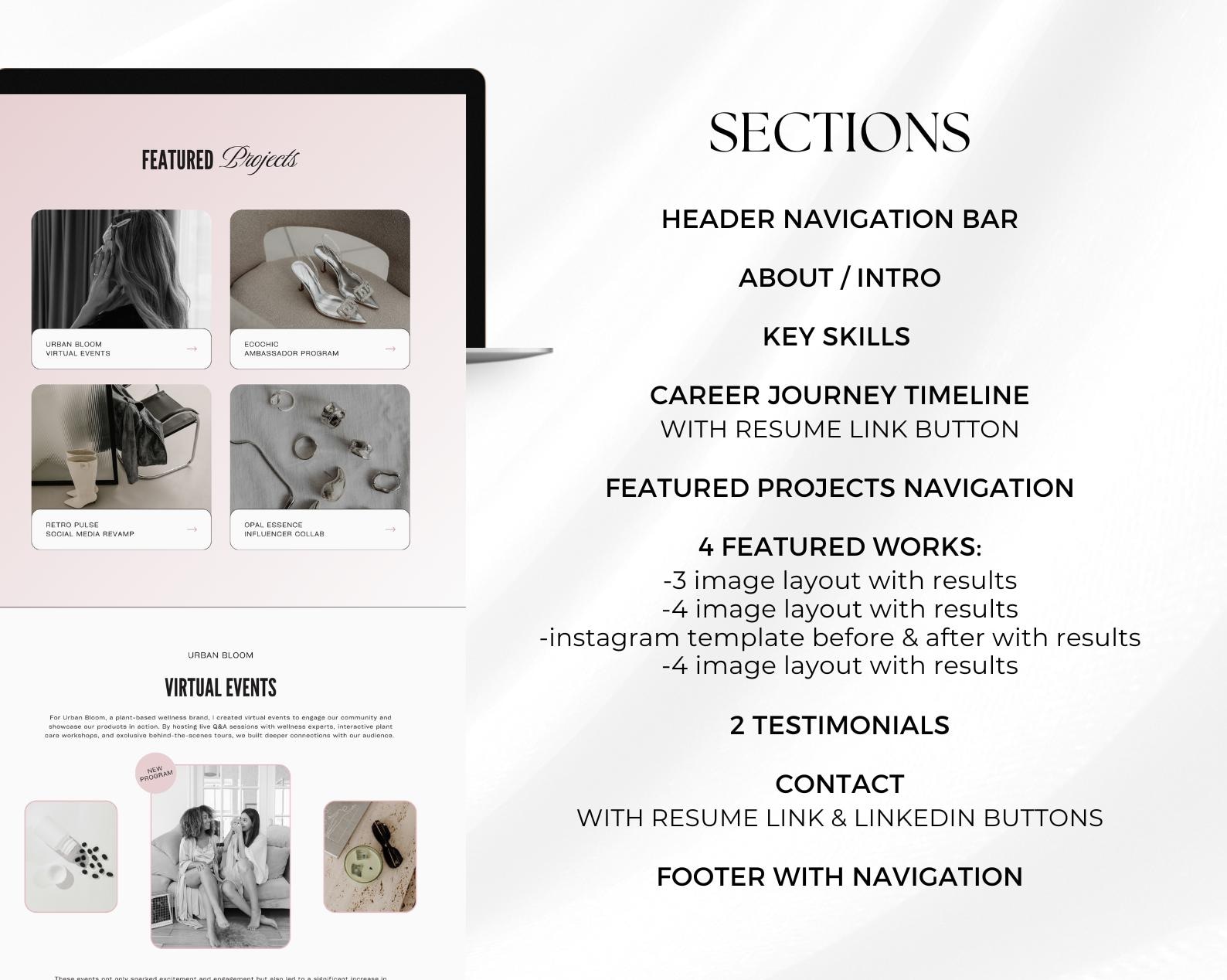 Marketing Portfolio Website Template | Digital Marketing, Social Media ...