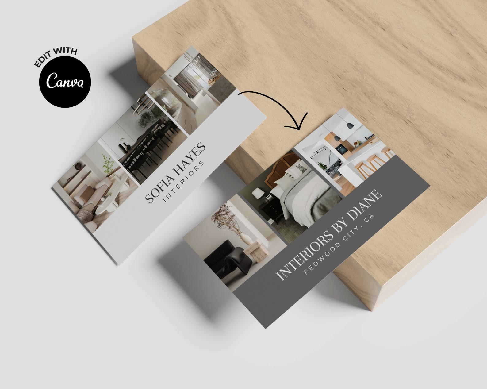 Interior Design Business Card Template | Canva | Interior Designer ...