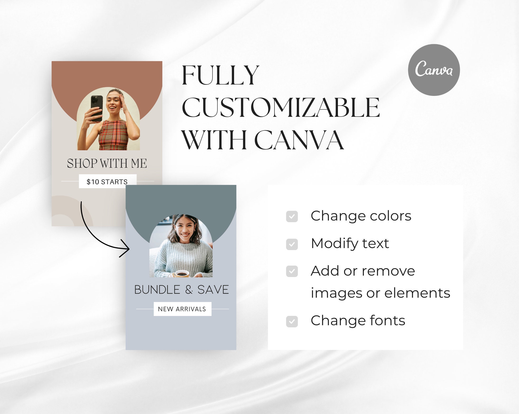 35 Poshmark Show Cover Images Canva Templates | Modern Posh Show ...