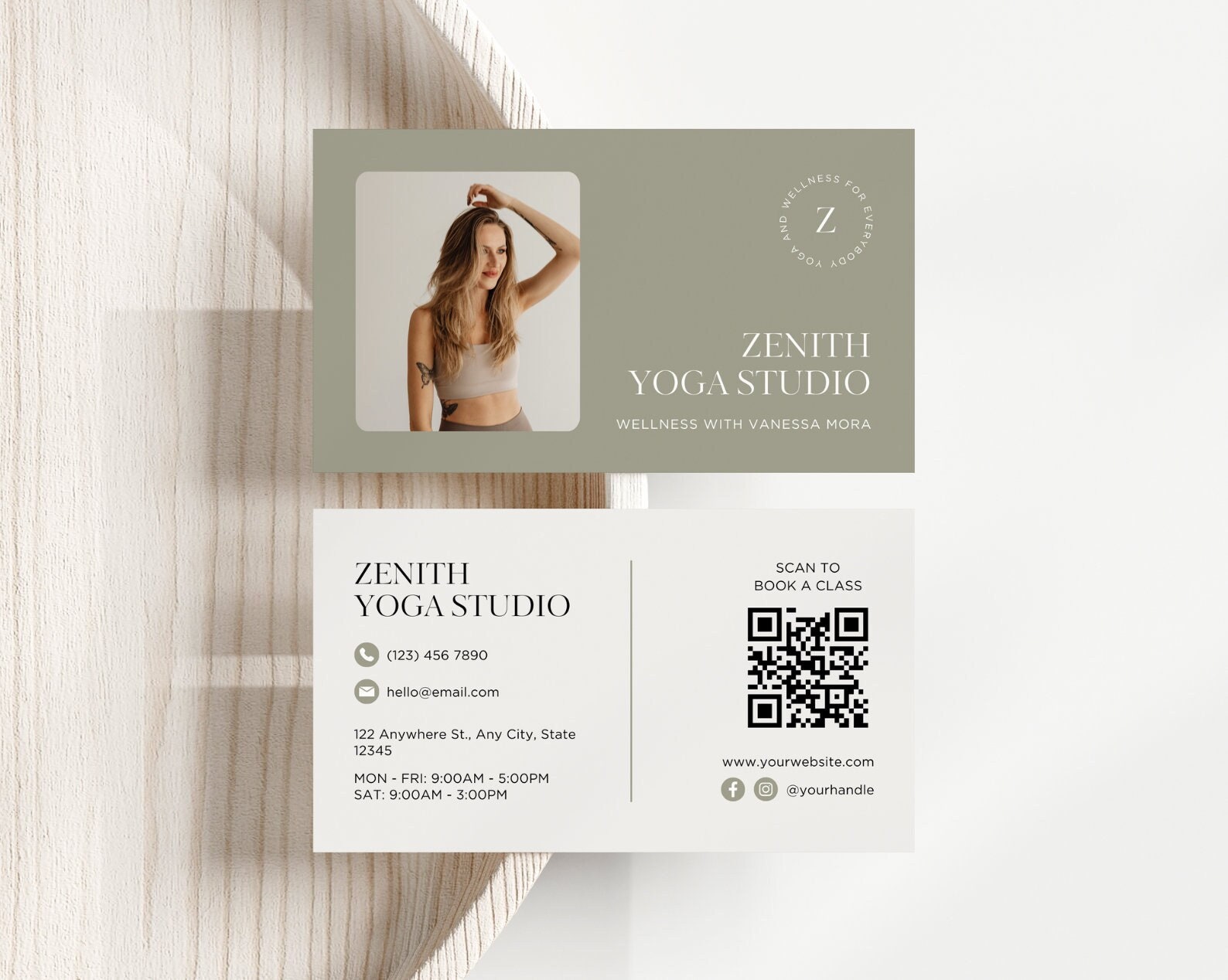 Yoga Business Card Template | Canva | Yoga Printable Business Card ...