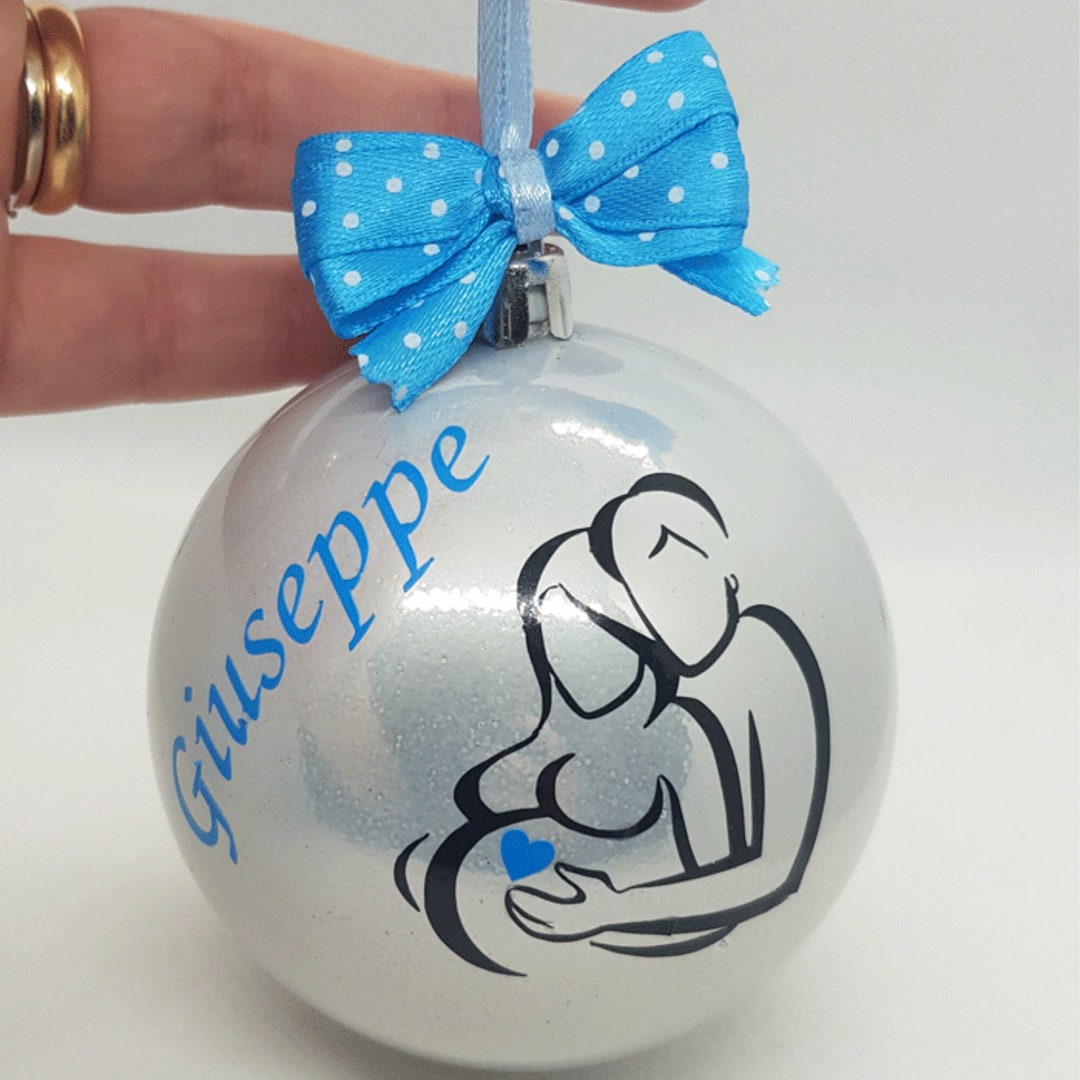 Pallina Natale Aspettando te - Etsy Italia