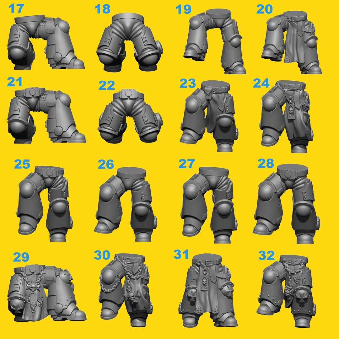 Miniature Makeover Legs 2 / Modeling / Tabletop / Wargaming / Bits ...