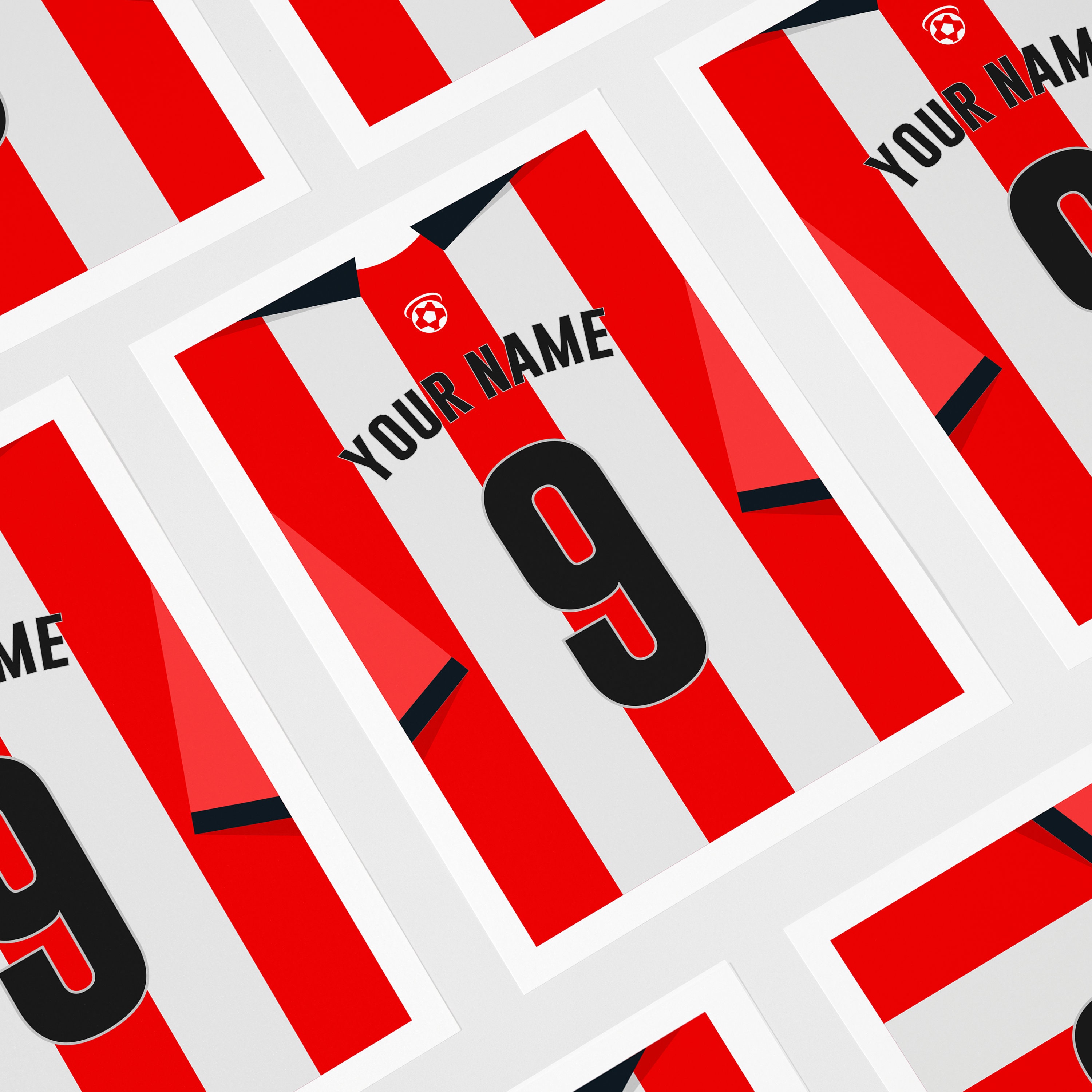 Customised Southampton FC Shirt Poster A5, A4 & A3 - Etsy