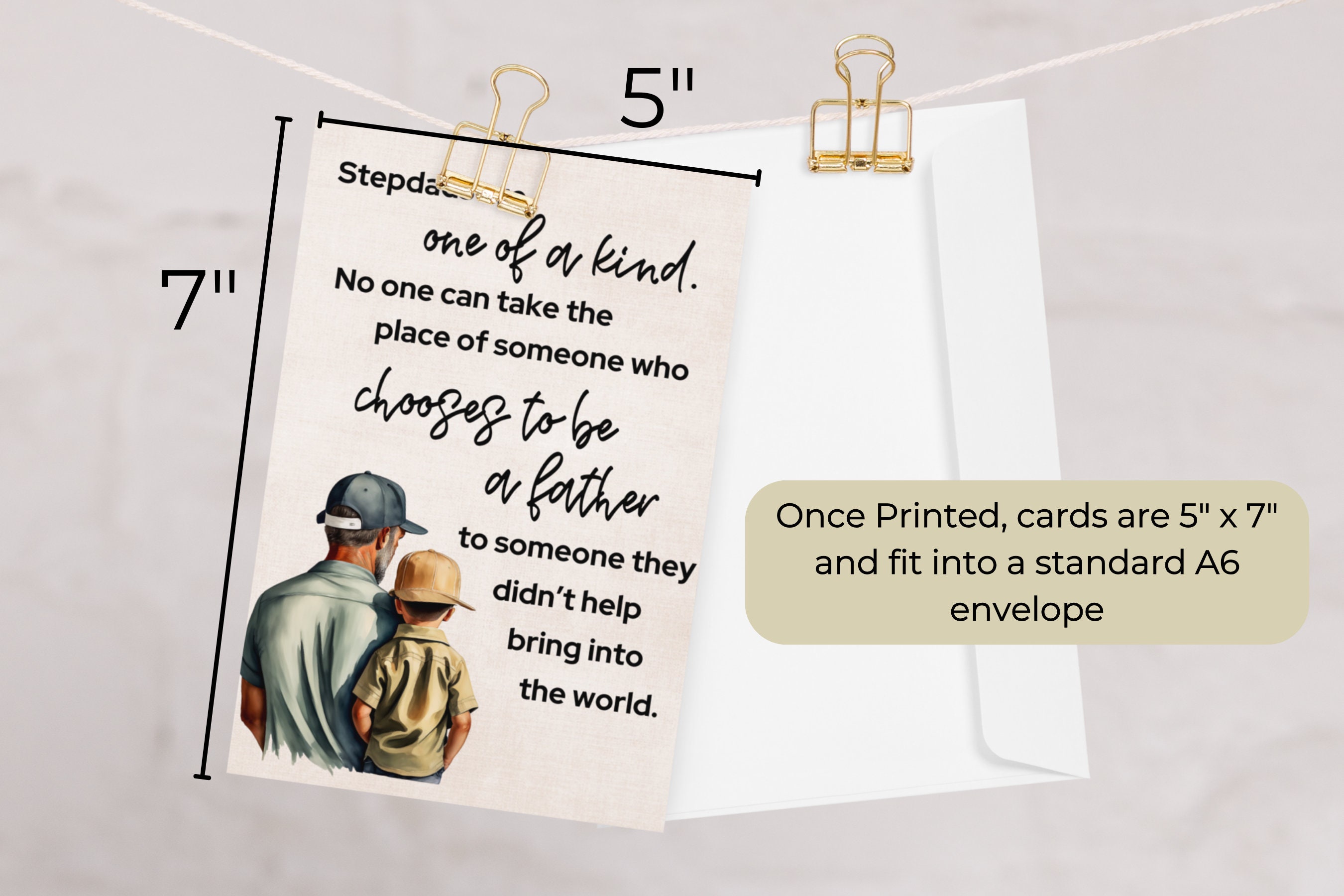 Stepdad Gift From Step Son Printable Card for Stepdad Fathers Day Card ...