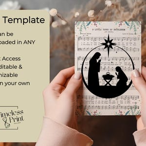Printable Christmas Card Digital Download Christmas Card Nativity ...