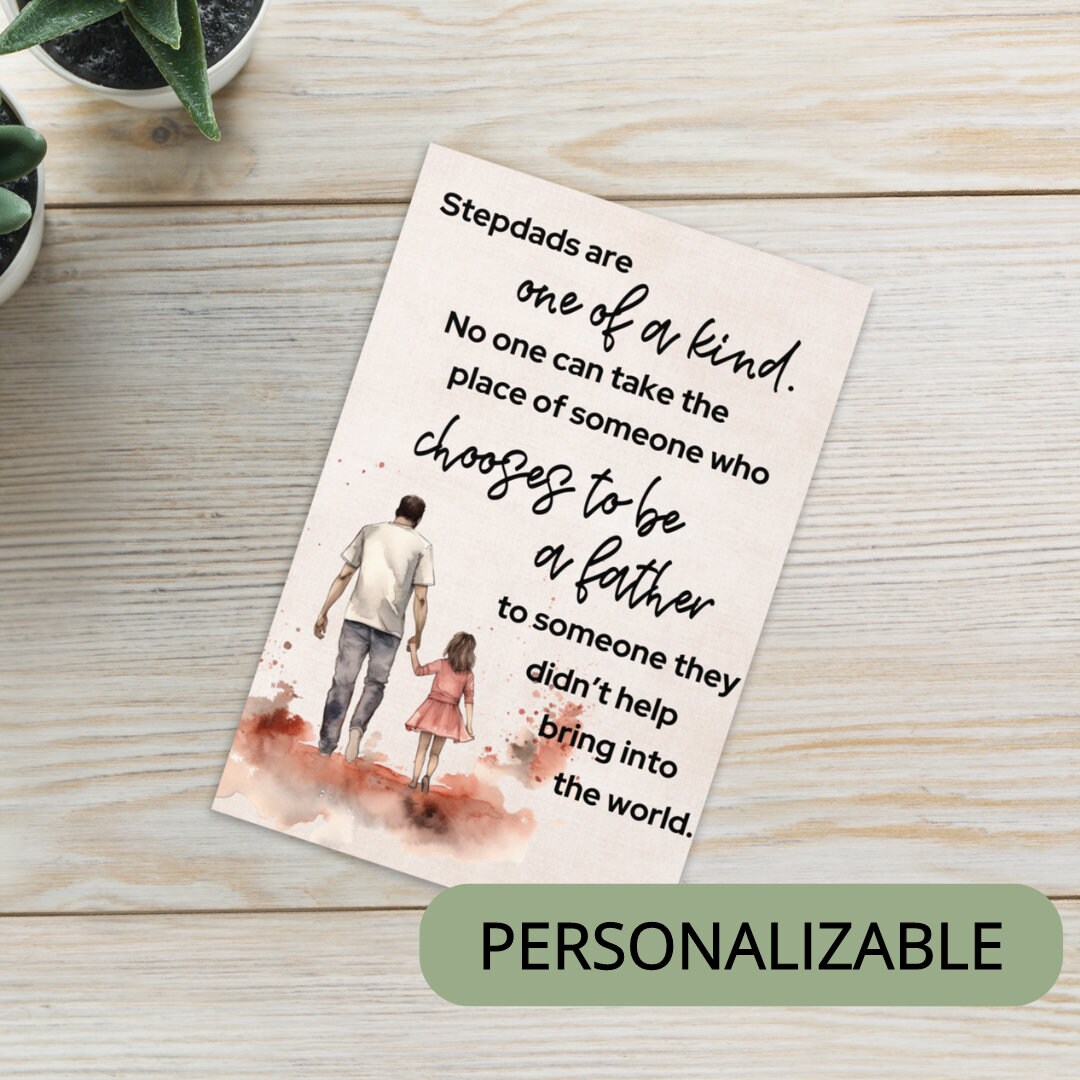 Stepdad Gift From Step Daughter for Stepdad Fathers Day Gift Custom ...