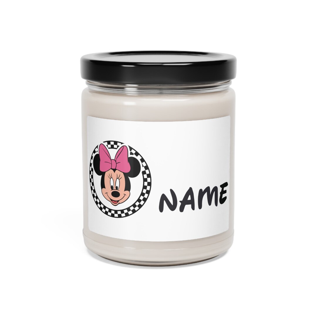 Personalized Minnie Mouse Disney Scented Soy Candle, 9oz - Etsy