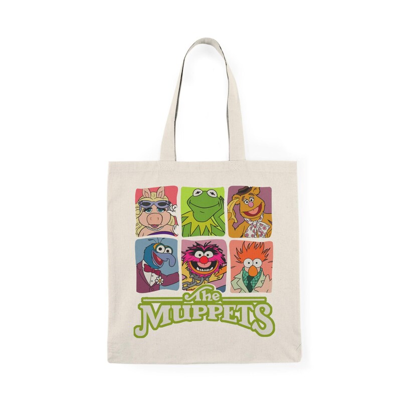 Vintage Muppets Nine Characters Natural Tote Bag - Etsy