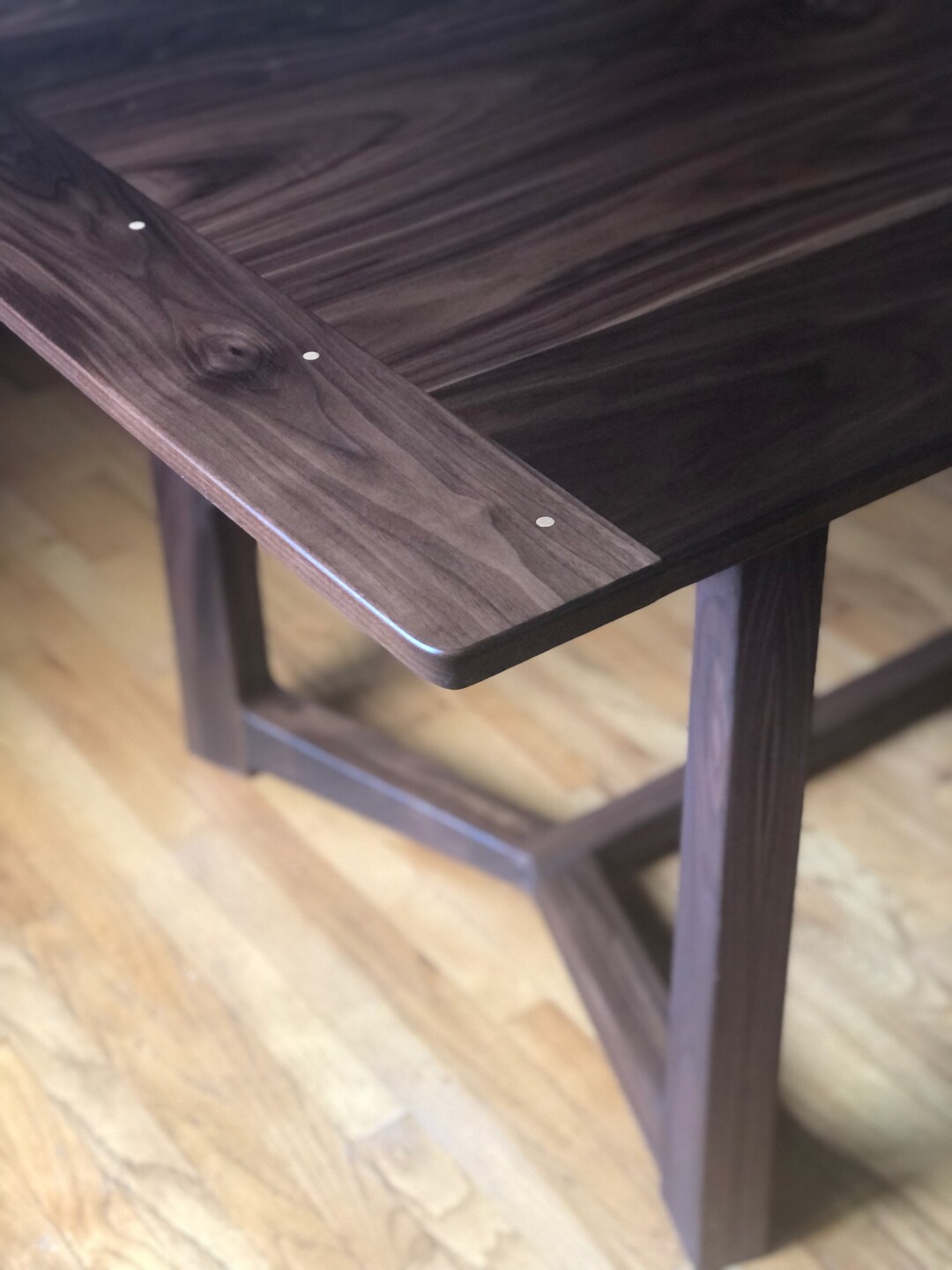 Solid Wood Dining Table With Traditional Breadboard Ends - Etsy