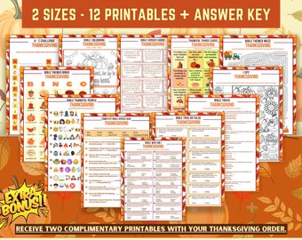 Thanksgiving Bible Verse Trivia Kaboom! Game - Etsy