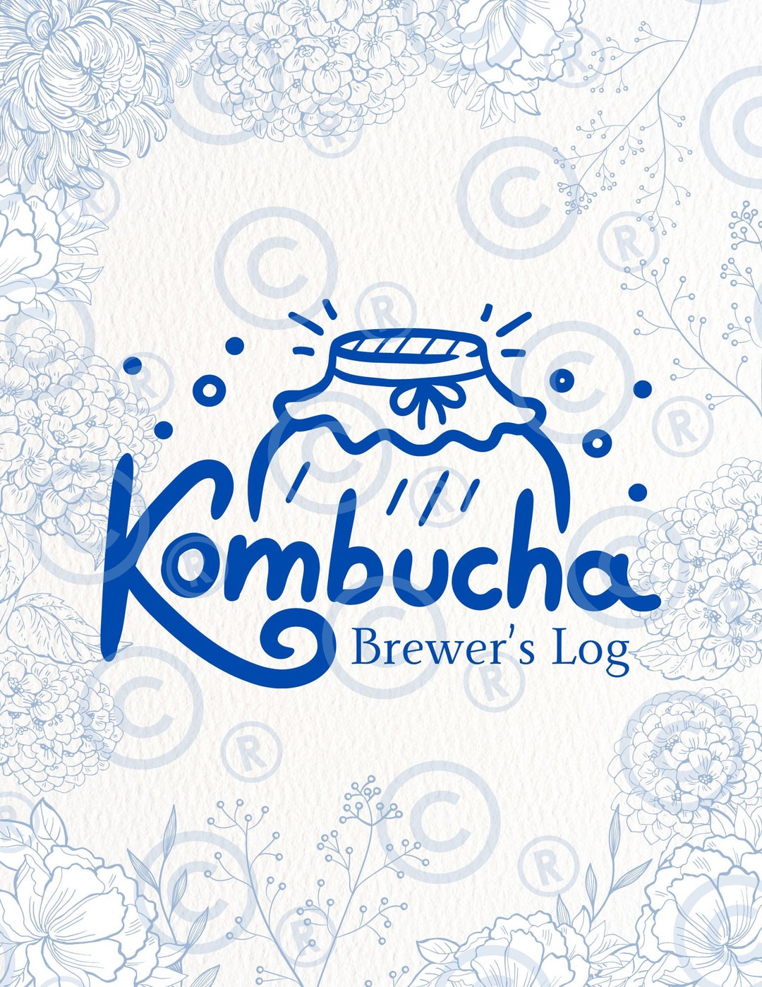 Printable Kombucha Brewer's Log | Sleek Kombucha Journal | Fermentation ...
