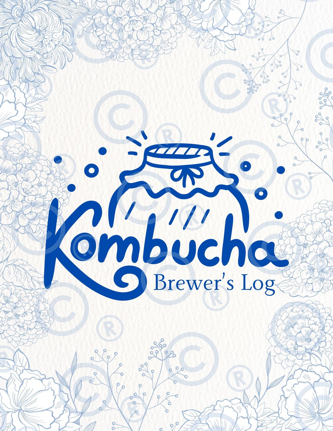 Printable Kombucha Brewer's Log Sleek Kombucha Journal Fermentation ...