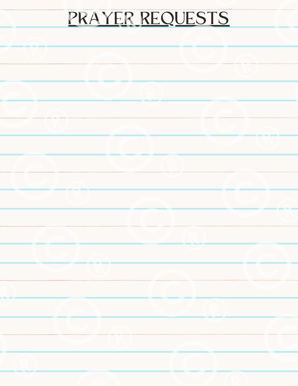Printable Prayer Journal Template | Prayer Requests & Answered Prayers ...