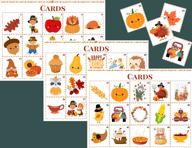 Printable Thanksgiving Bingo, Instant Download Bingo Game, Thanksgiving ...