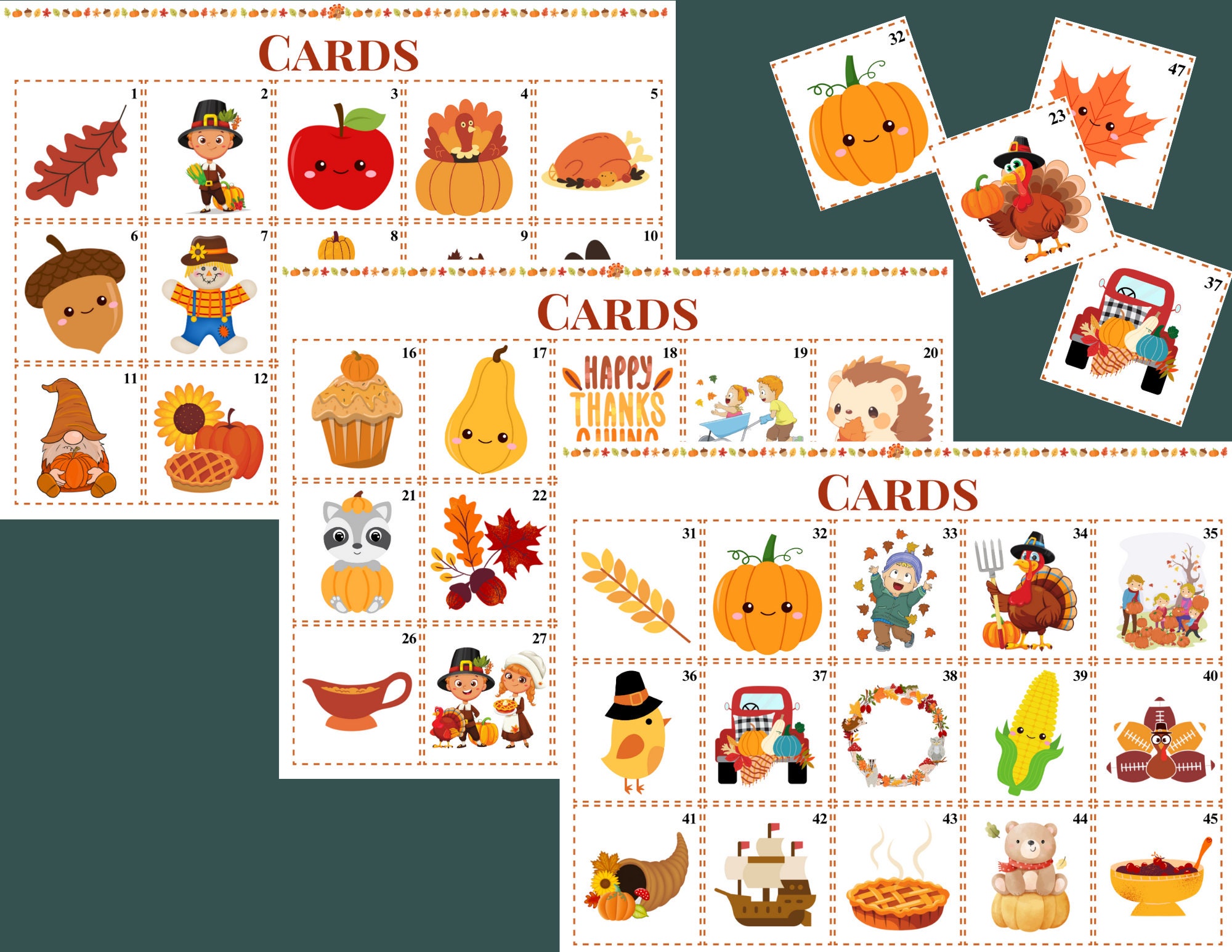 Printable Thanksgiving Bingo, Instant Download Bingo Game, Thanksgiving ...