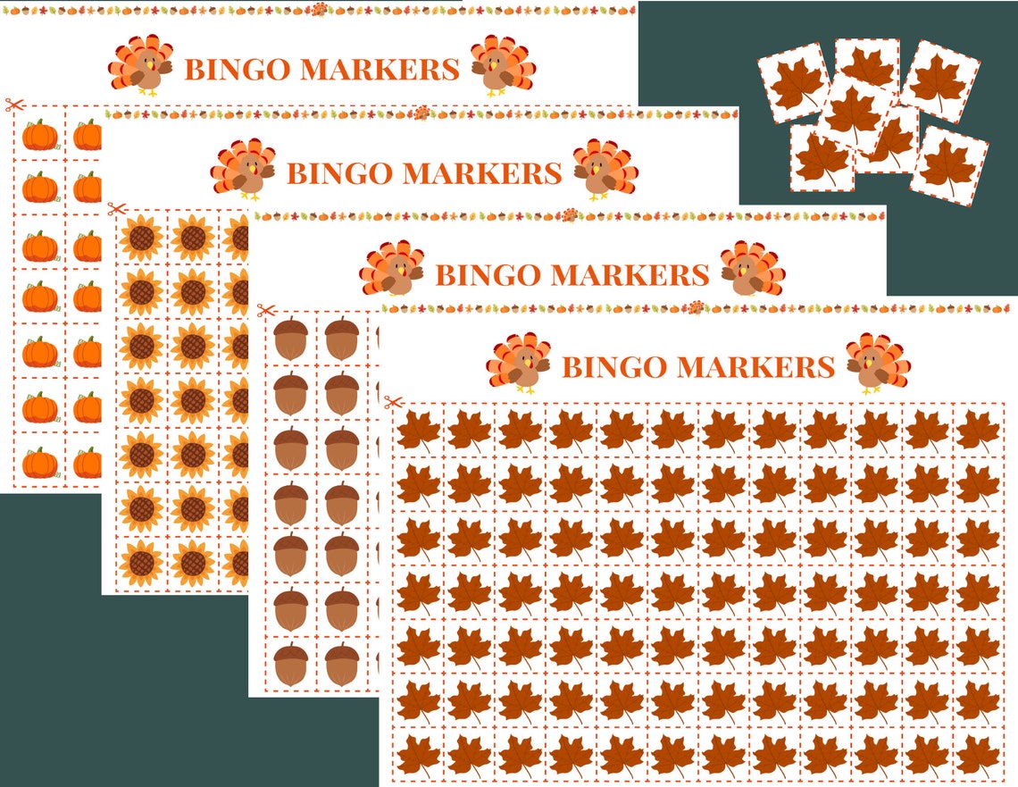 Printable Thanksgiving Bingo, Instant Download Bingo Game, Thanksgiving ...