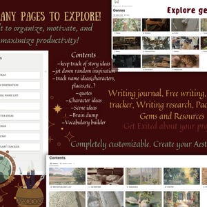 Notion Writer's Notebook Template: Project Workspace (digital Download ...