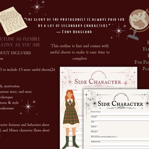 Side Character Outline, Character Profile Template, FREE Notion ...