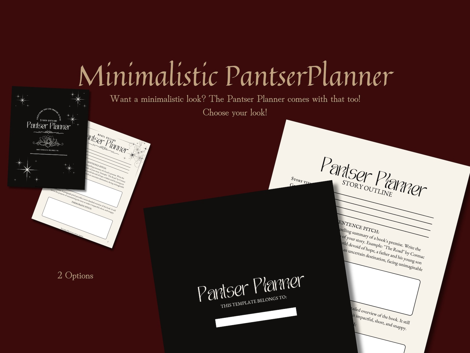 Pantser Planner: Novel Outline Template, Character Profile (PDF) - Etsy