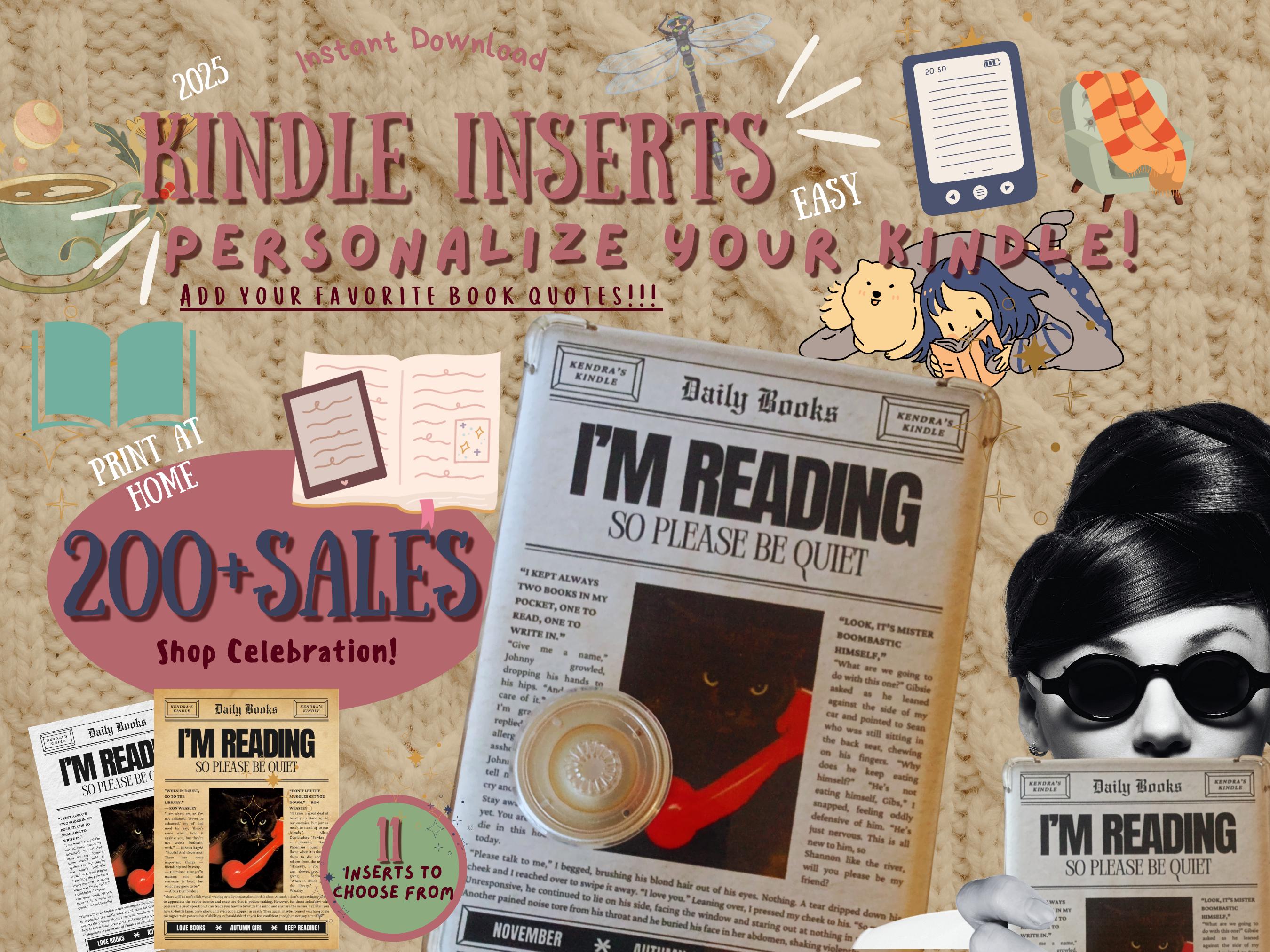 Kindle Case Inserts: Newspaper Design, Fall Theme (digital Download) - Etsy