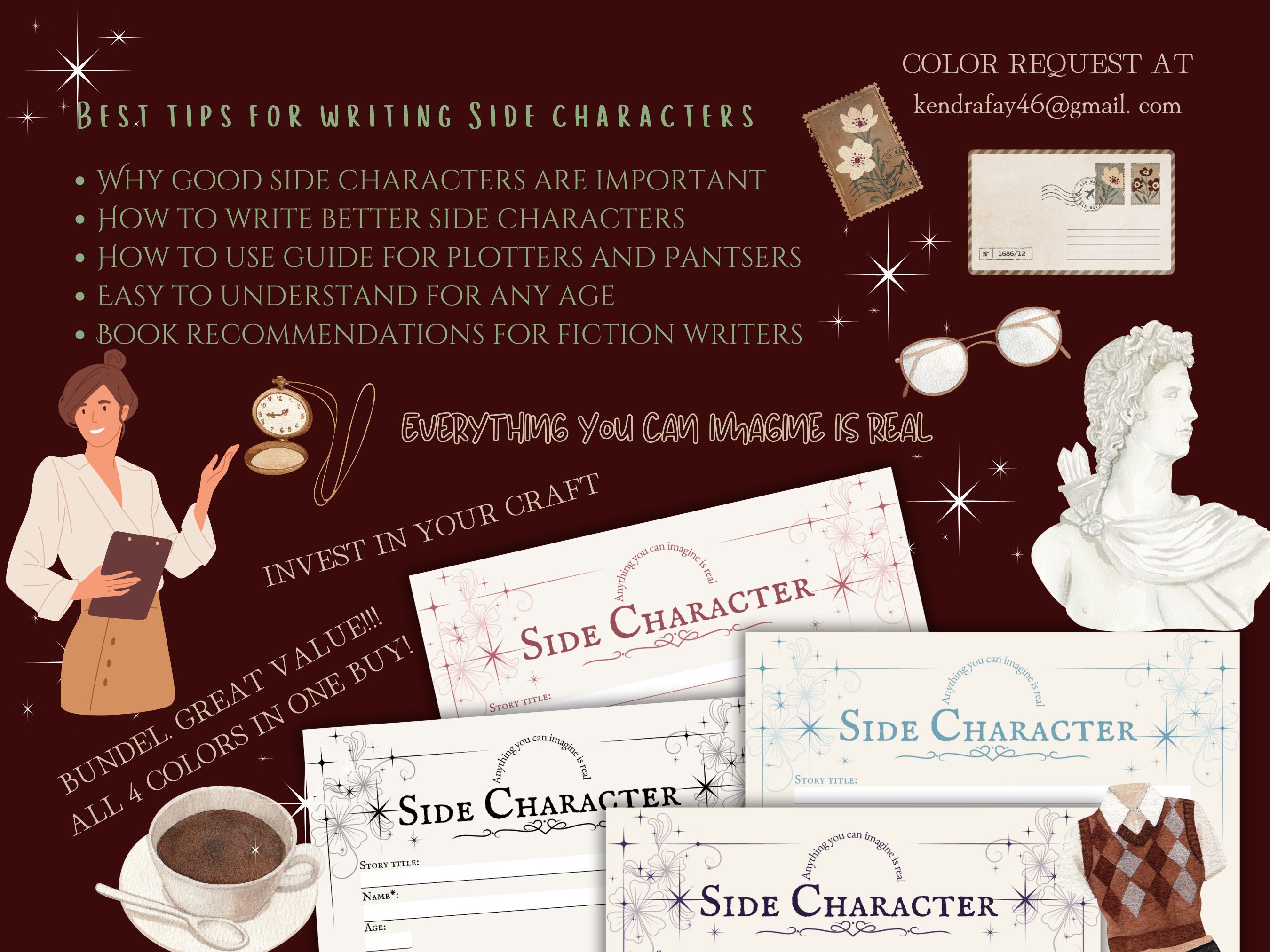 Side Character Outline, Character Profile Template, FREE Notion ...