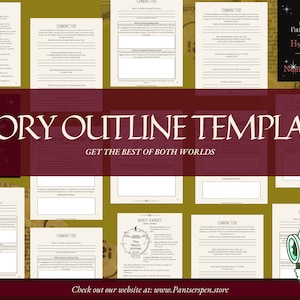Pantser Planner: Novel Outline Template, Character Profile (PDF) - Etsy