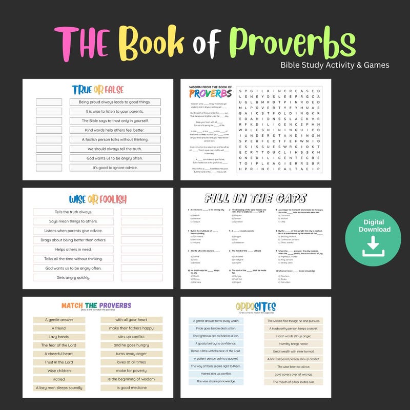 Proverbs - Etsy