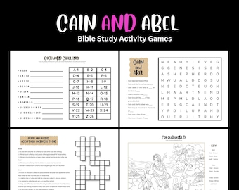 Bible Stories Printable Christian Teen Kid Crossword Puzzle Word Search ...