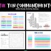 Ten Commandments Christian Bible Study Printable Quiz Game Fun Children ...