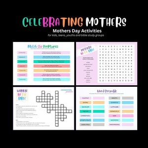 Mothers Day Printable Christian Teen Kid Quiz Games, Children Church ...